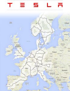 Tesla's European Supercharger Map revealed - Electrek