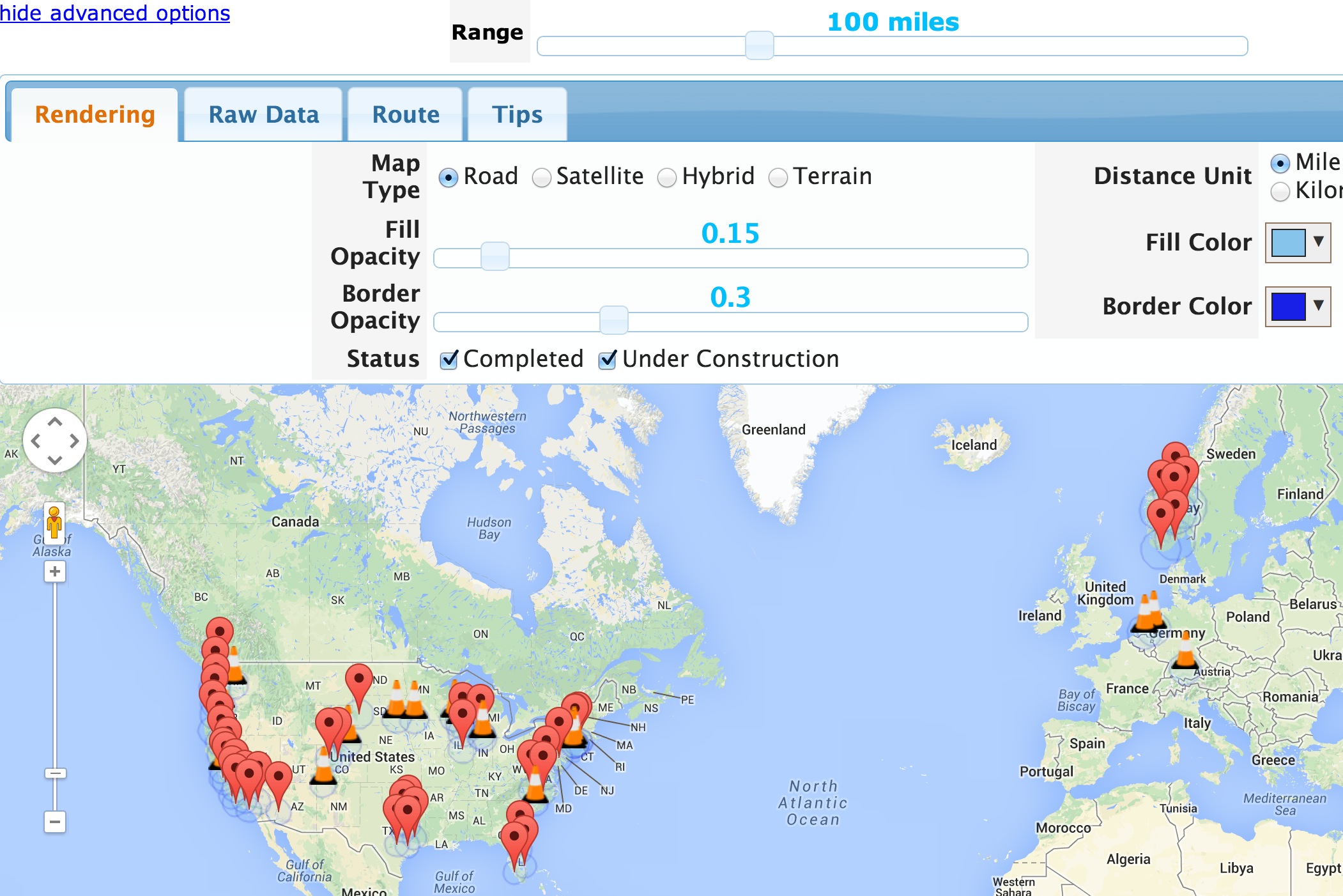 Interactive Tesla Supercharger Maps helps plan future trips | Electrek