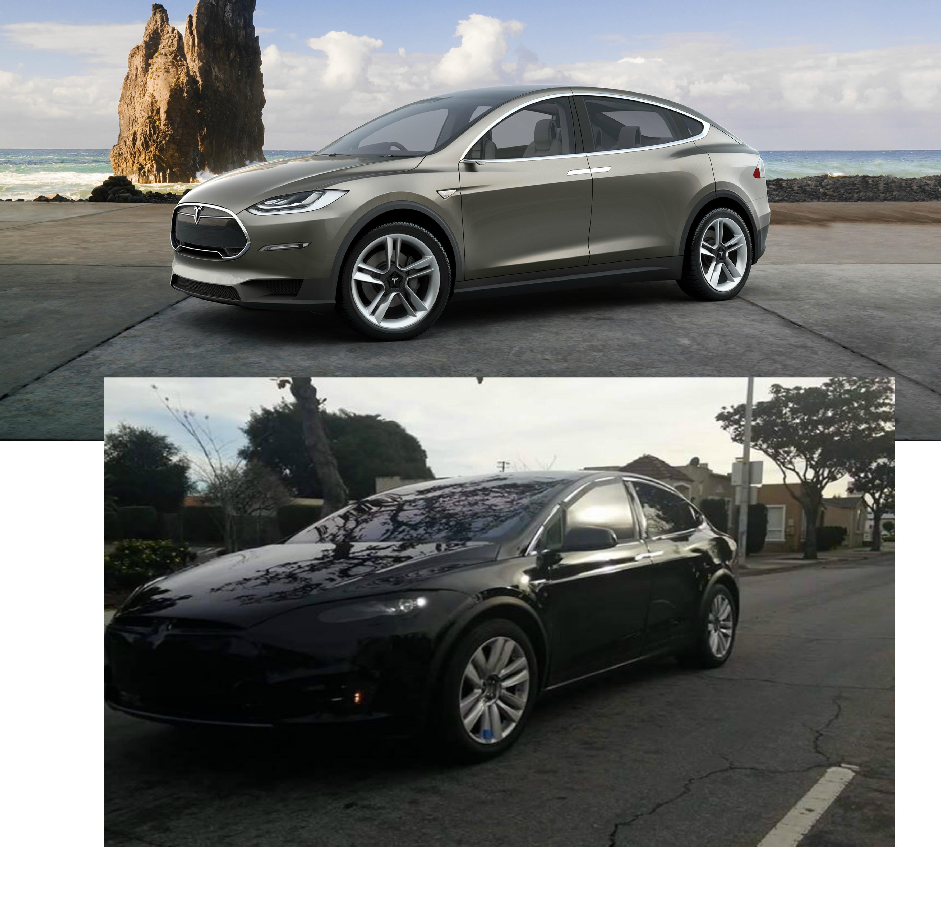 Black Tesla Model X prototype spotted in the wild with a trailer hitch ...