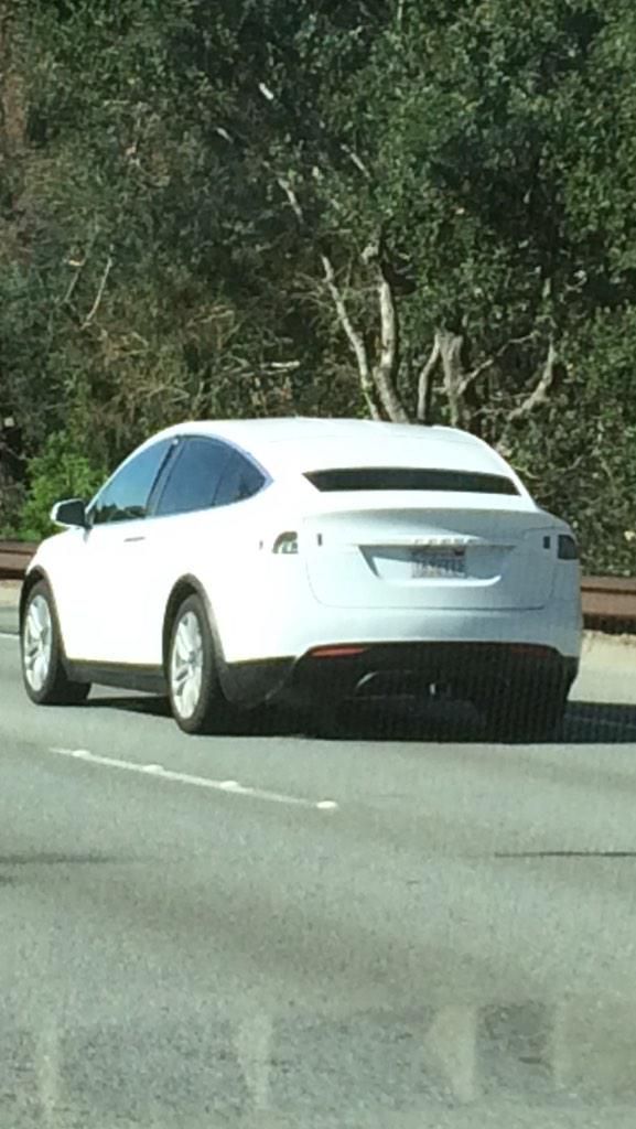 Another Tesla Model X prototype sighting, this time in White on CA280 ...