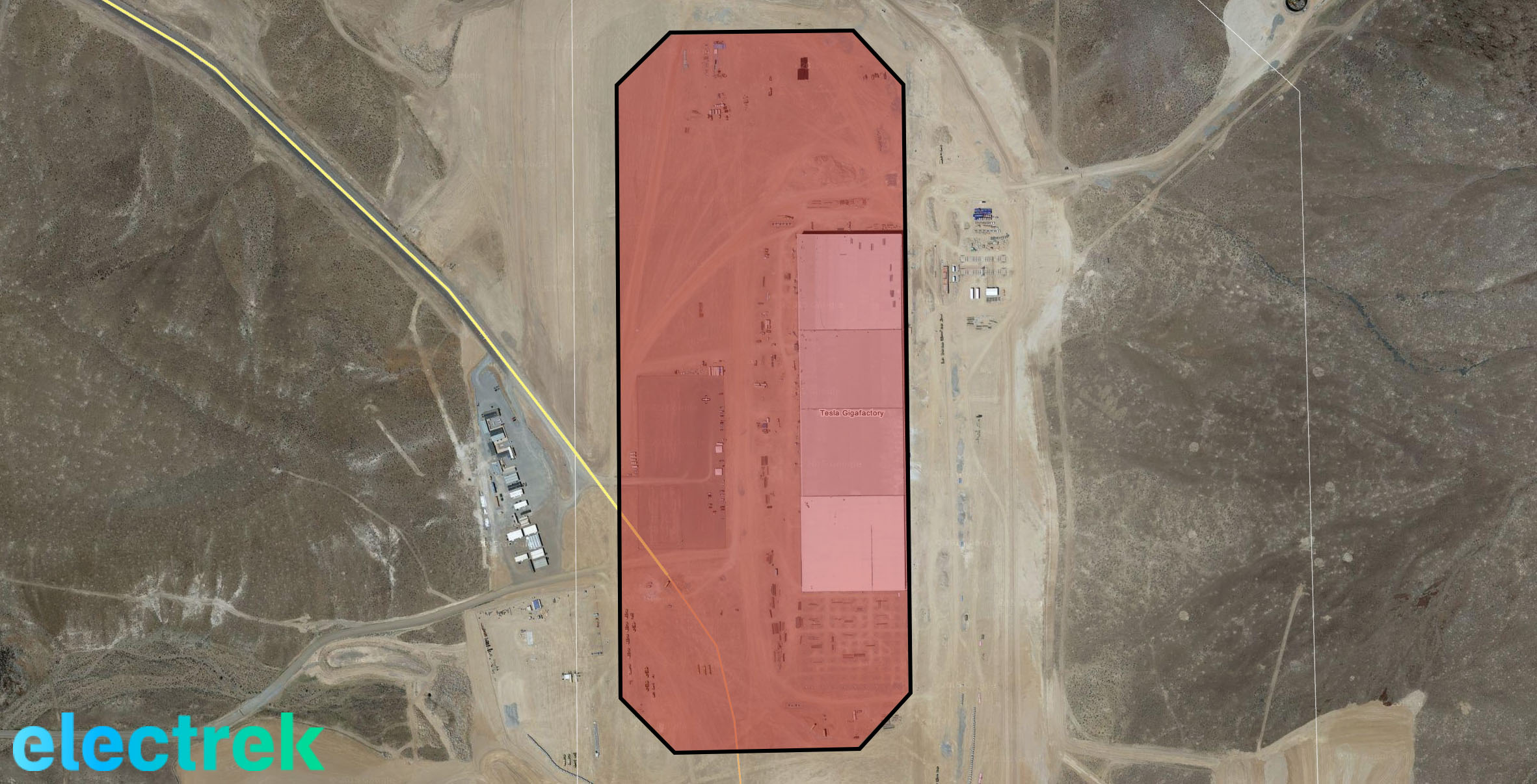 Tesla Gigafactory shown progressing, but still a fraction of its final ...