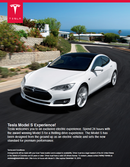 Raffle: you have a chance to win a Tesla Model S while encouraging ...