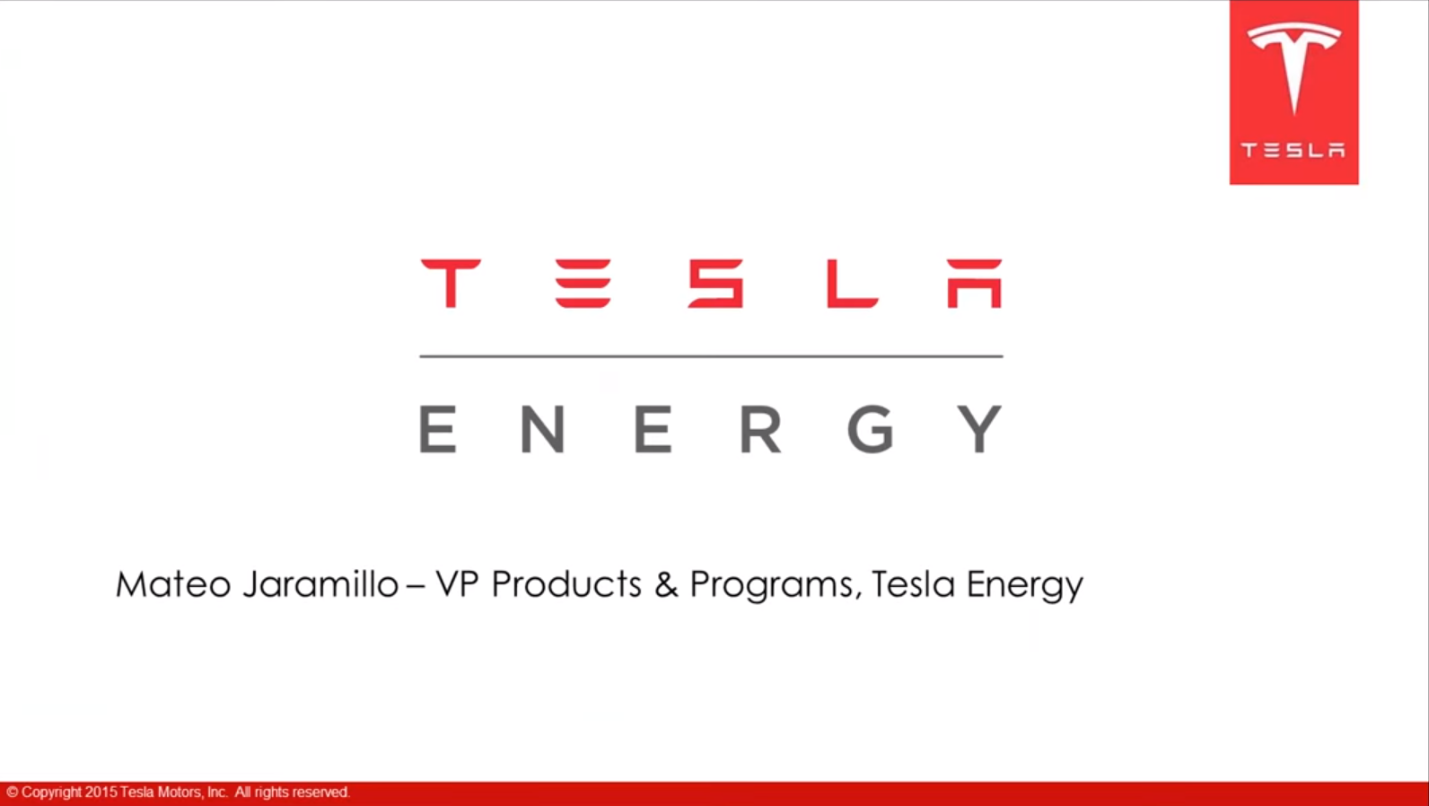 Vice President of 'Tesla Energy' describes his vision for the company's ...
