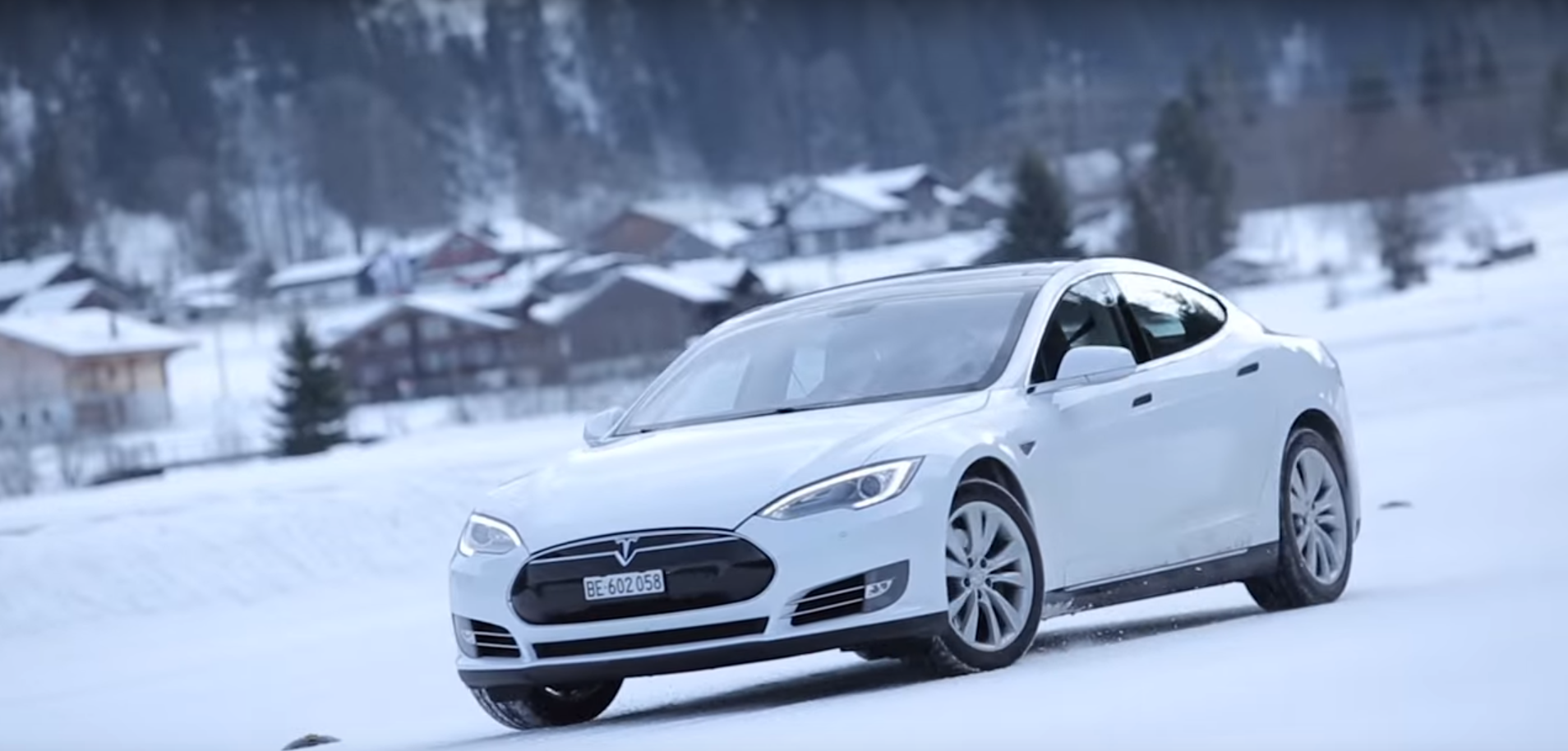 Tesla highlights winter driving with the Model S as Northeast remains ...