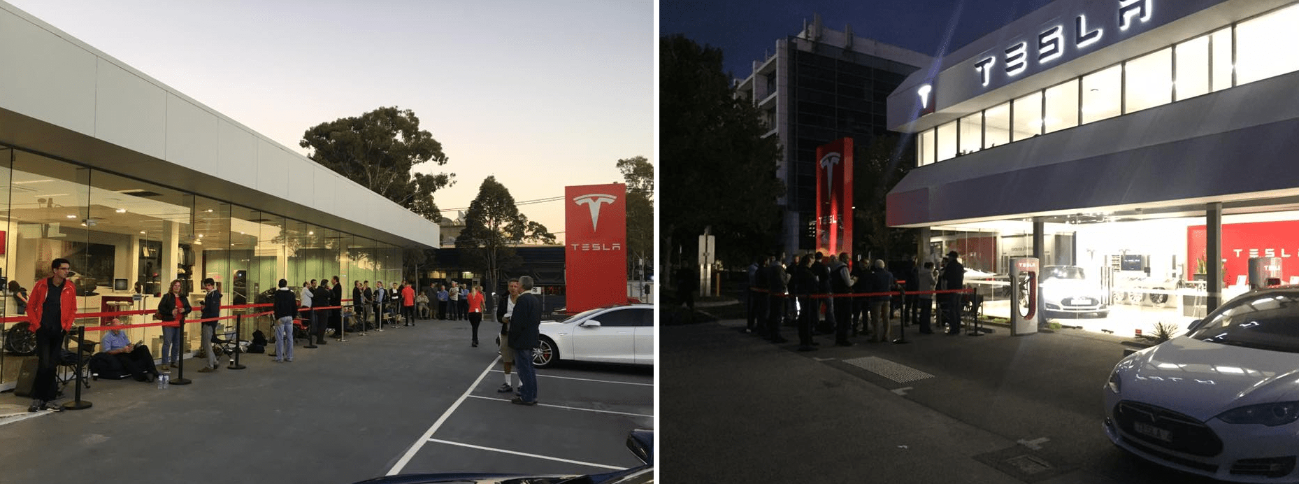 Tesla Model 3 reservations begin with long lines in Australia [Pictures ...