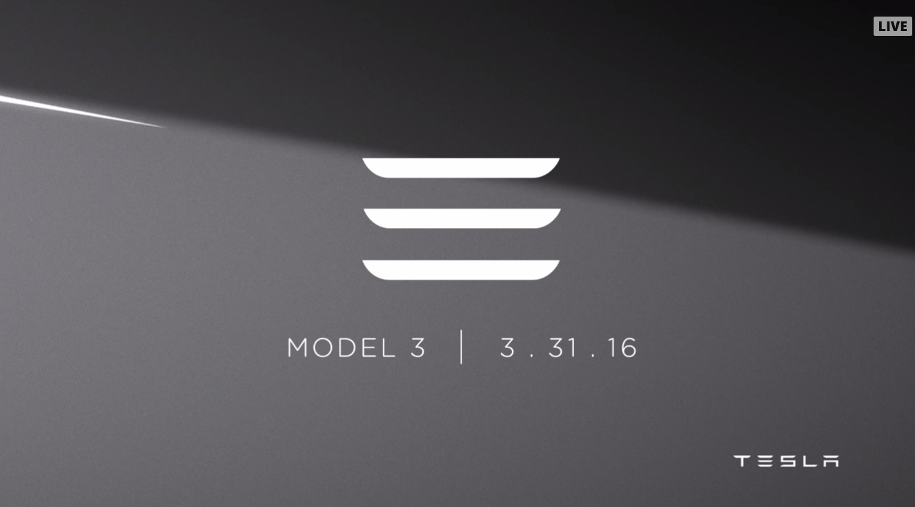 Tesla Model 3 unveiling event [Live Blog - Livestream 8:30pm PT - 3:30 ...