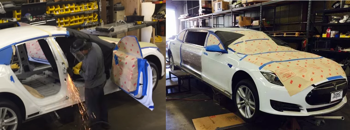 A look at the 'World First' Tesla Model S stretched limousine [Gallery ...