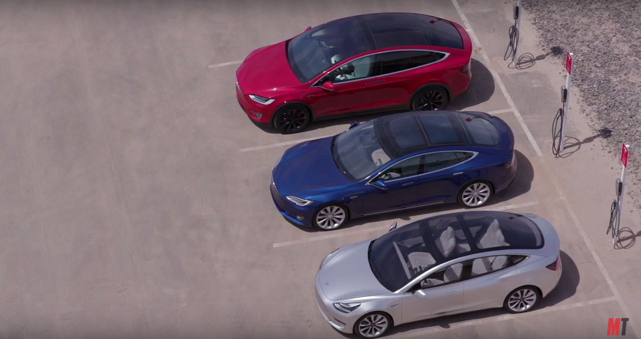 Beautiful shots of the Tesla Model 3 prototype, facelift Model S and ...