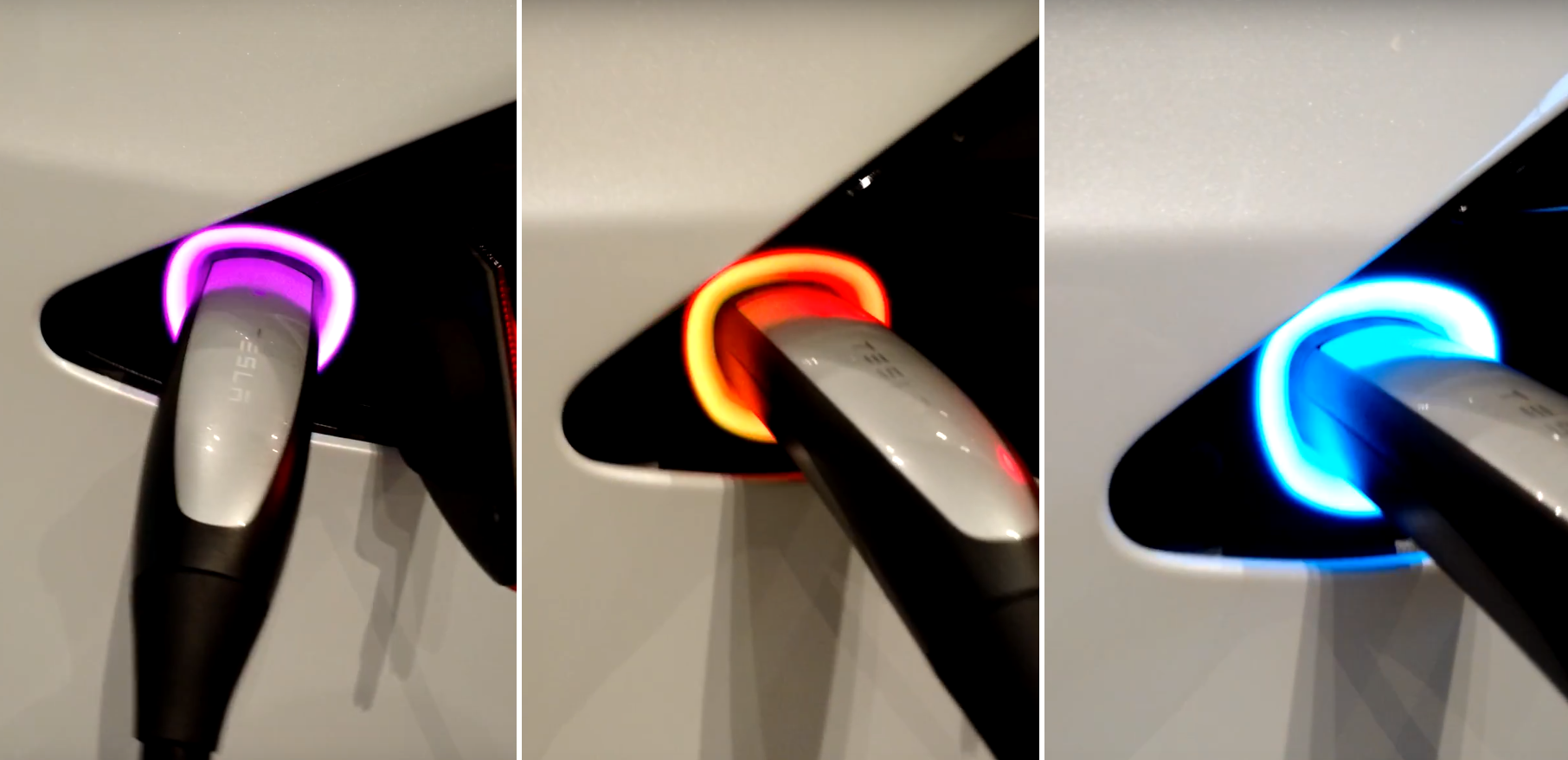 Tesla's new 'Easter Egg' makes a rainbow out of your charge port [Video ...