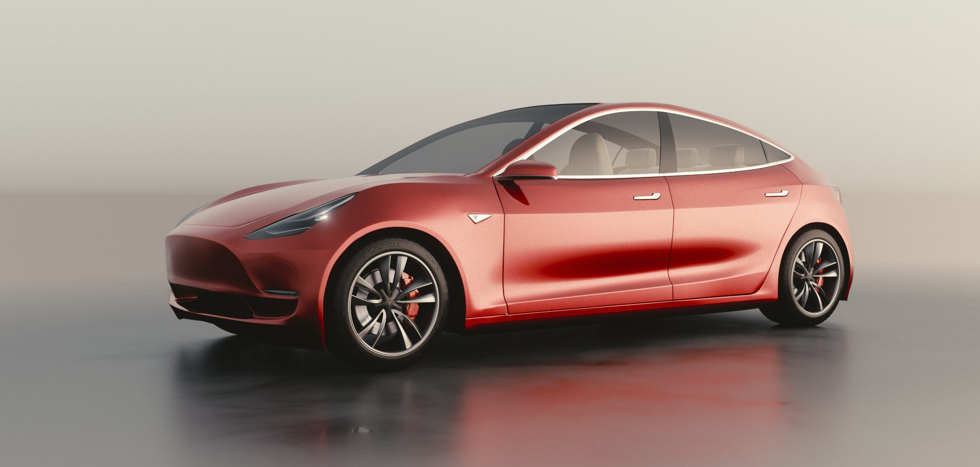 First 3D model of the Tesla Model 3 [Interactive render] | Electrek