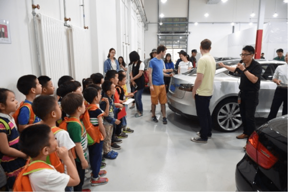 Tesla is bringing EV education to the kindergarten level in China ...