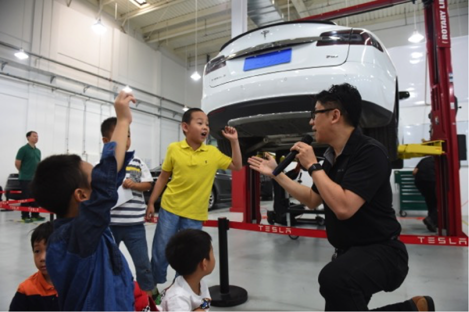 Tesla is bringing EV education to the kindergarten level in China ...