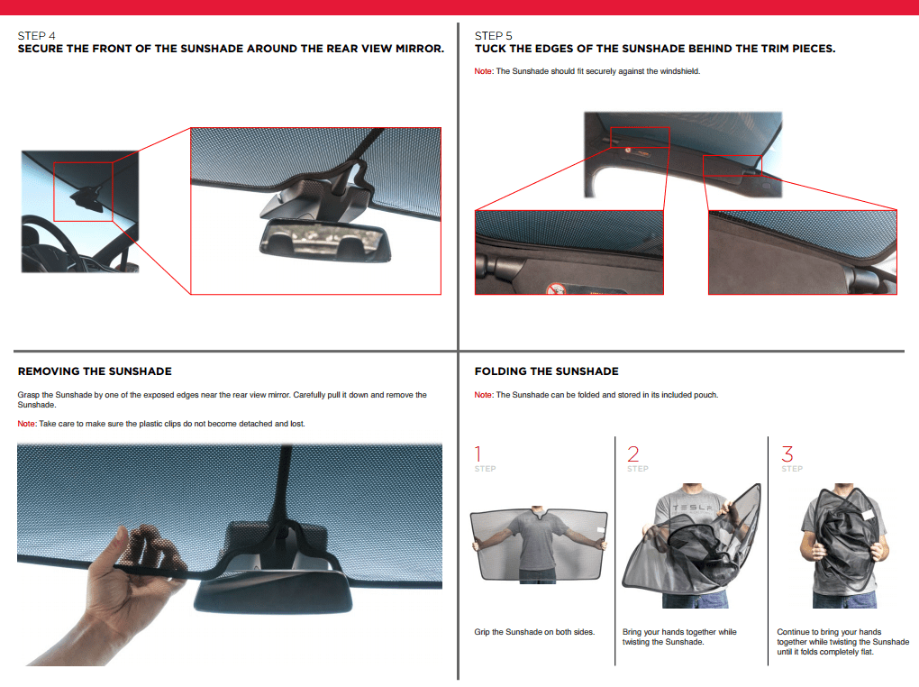 Tesla is sending out free sunshade to Model X owners for the panoramic ...