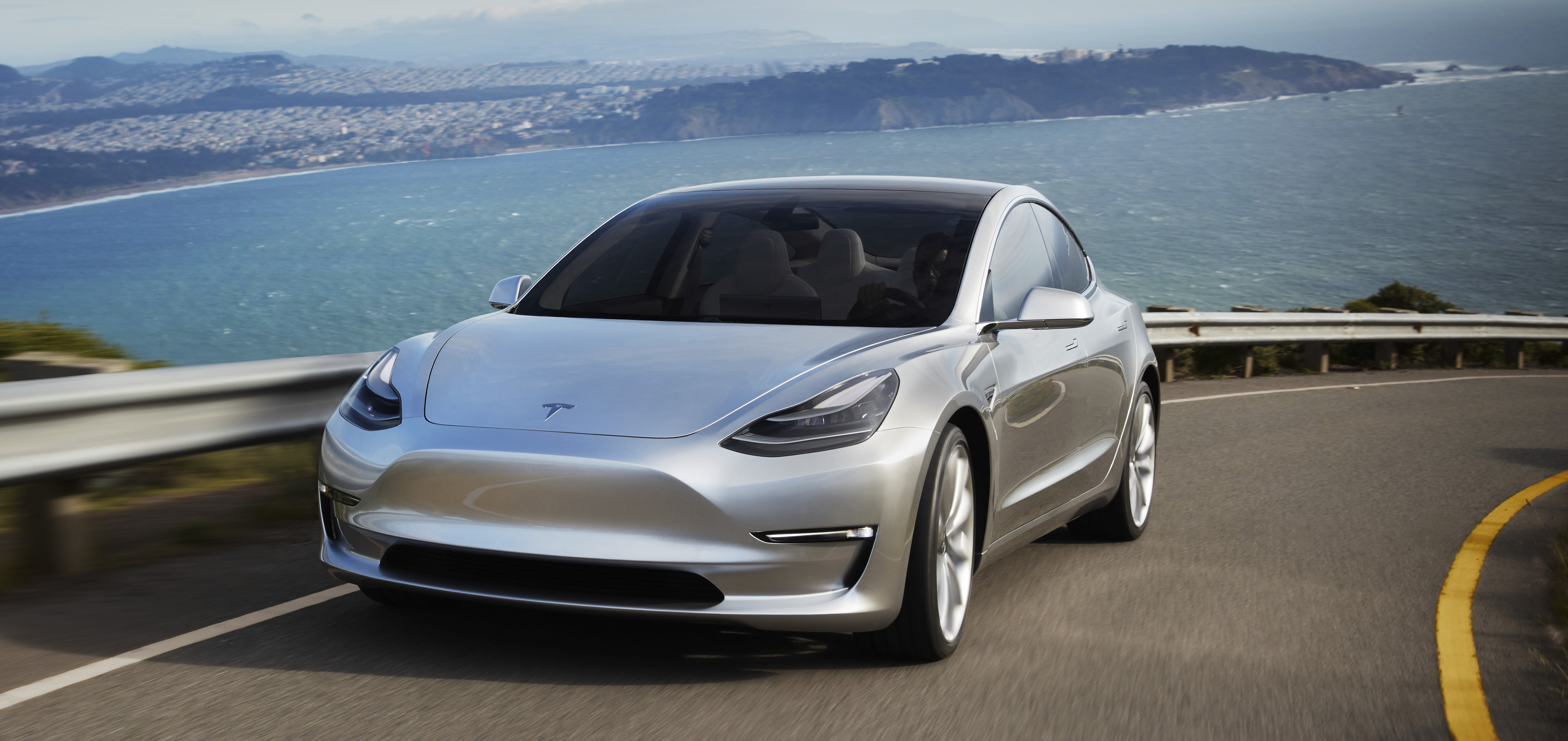 New Tesla Model 3 promo high-res shots of the silver prototype emerge ...