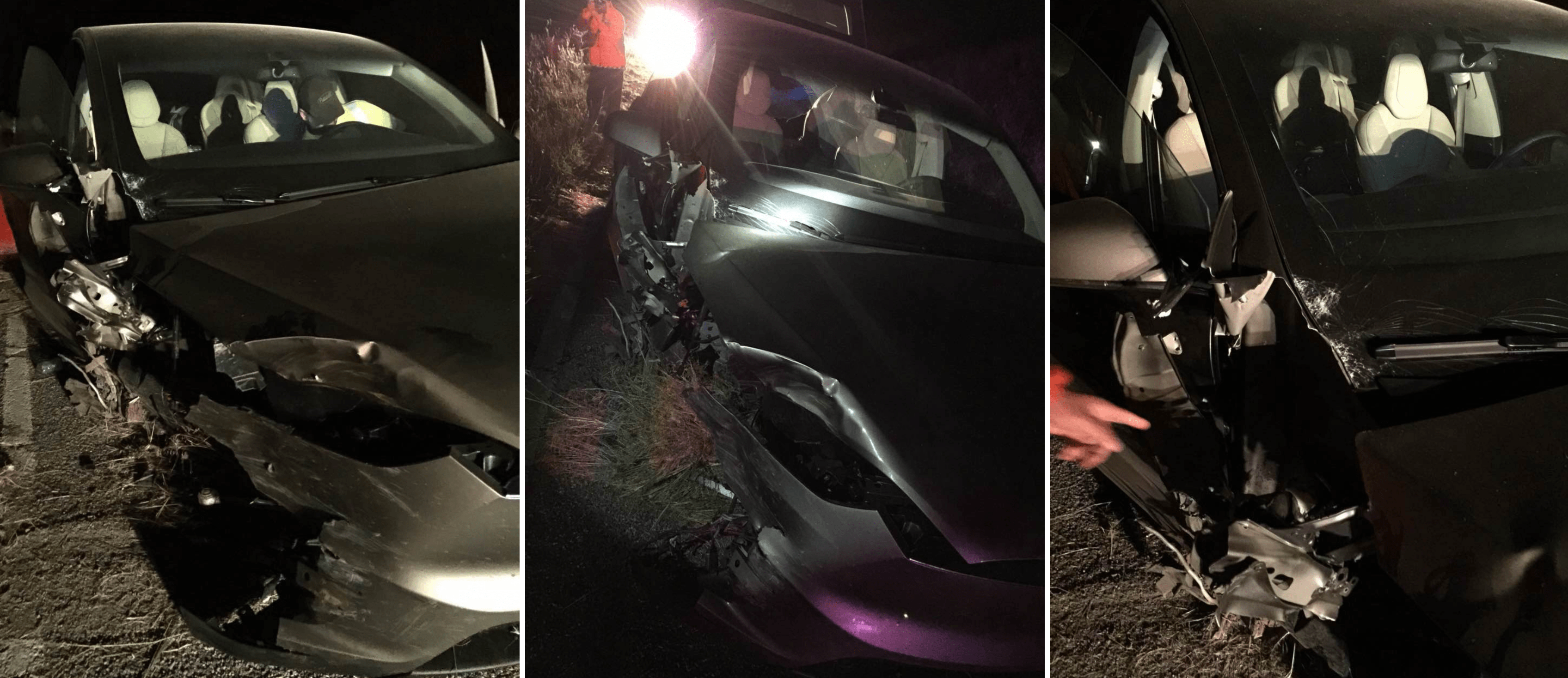 Tesla Model X goes off the road and crashes in Montana, driver blames ...