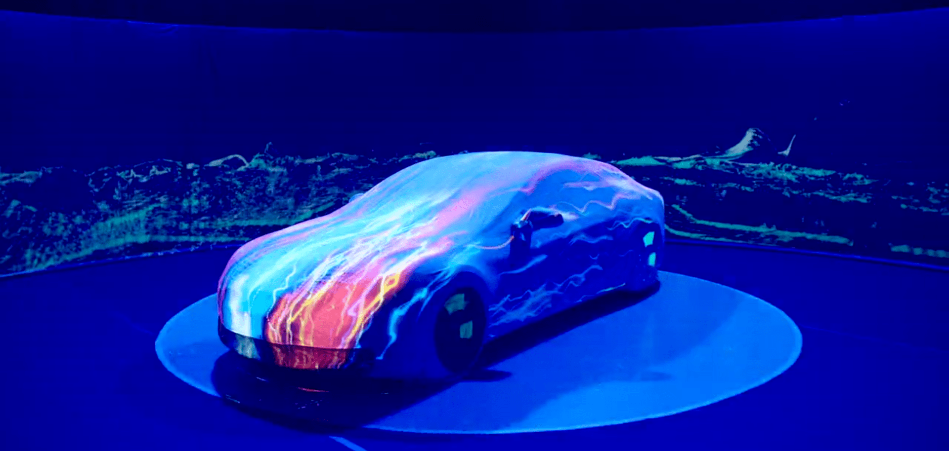 Cool projection mapping system on a Tesla Model S [Video] | Electrek