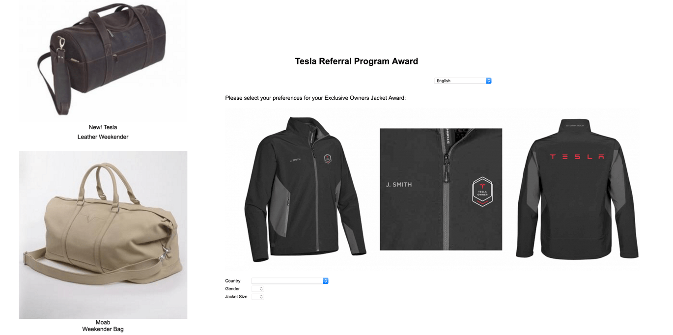 Tesla releases new 'Design Collection' bag and 'Exclusive Owners Jacket ...