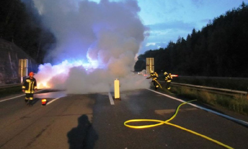 Behind the scene look at how firefighters disable a Tesla battery while ...