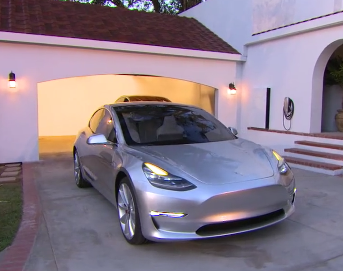 Tesla Model 3 prototype goes on rare outing during solar roof event ...