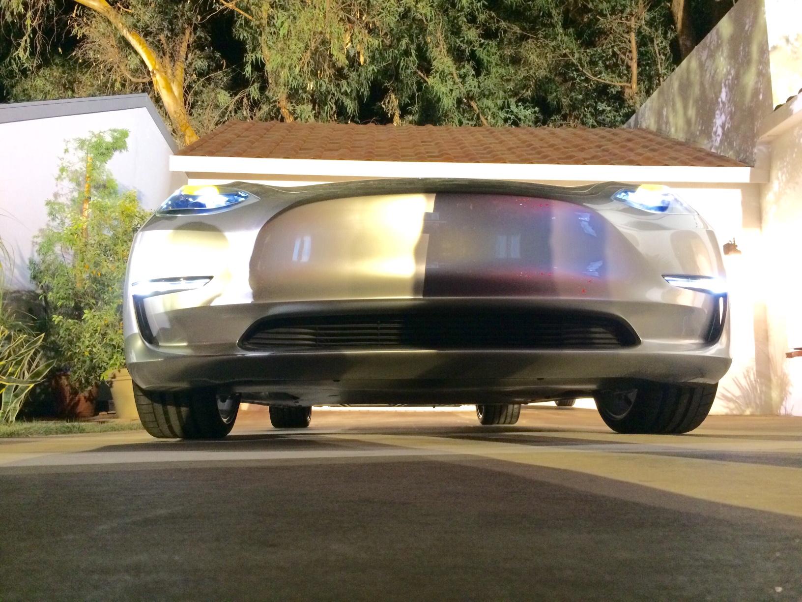 Tesla Model 3 prototype goes on rare outing during solar roof event ...