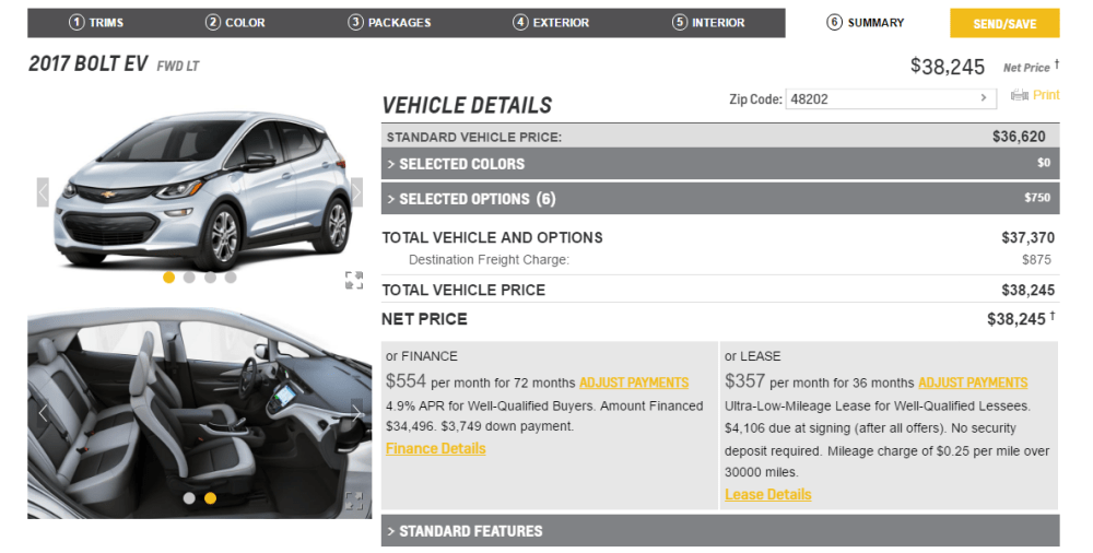 GM releases the Chevy Bolt EV online design studio, cheapest long-range ...