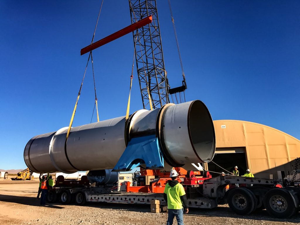 Hyperloop One installs the first tube of its 'DevLoop' in Las Vegas ...
