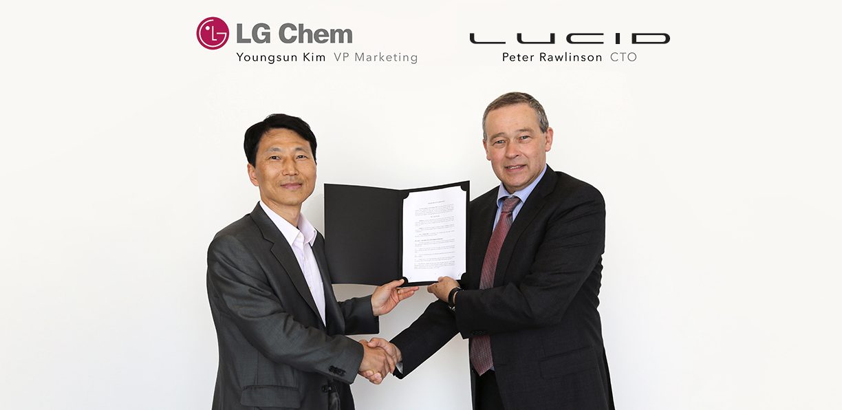 Lucid Motors announces partnership with LG Chem to supply custom li-ion ...