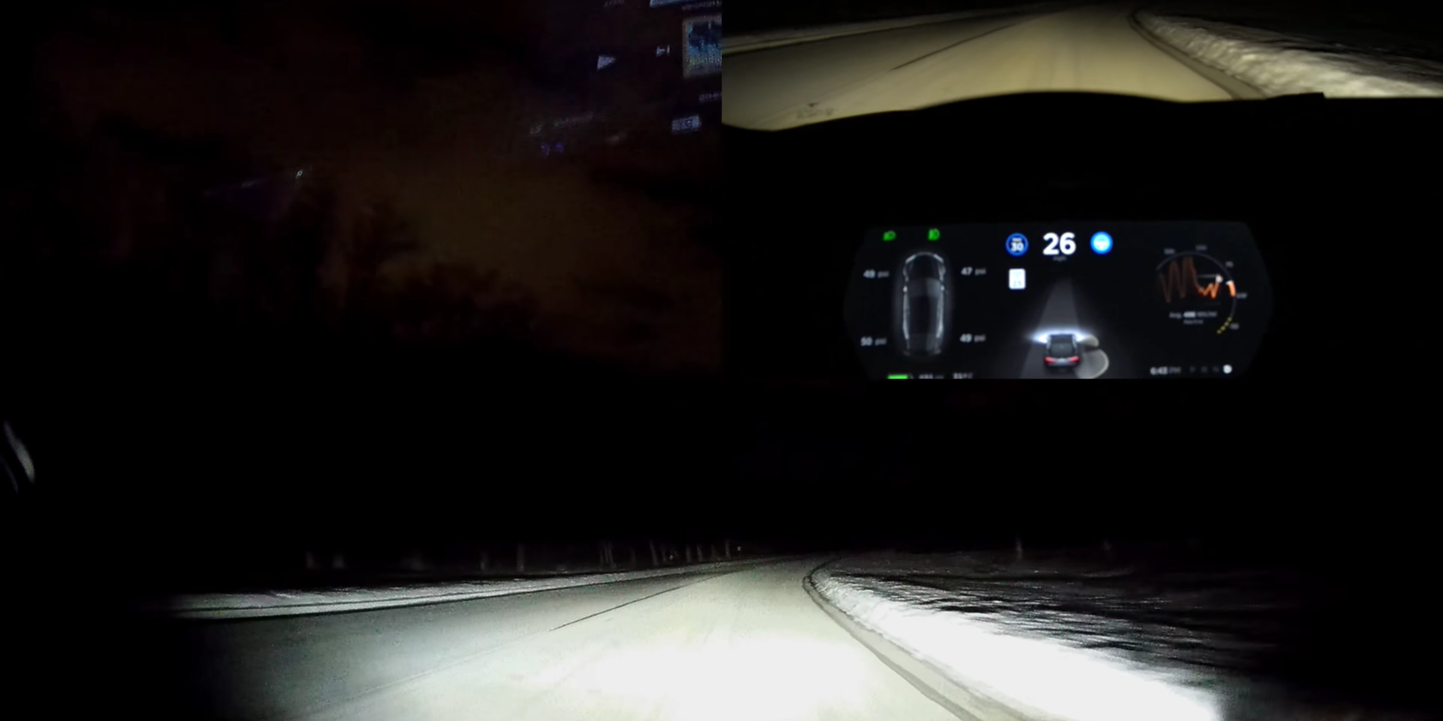 How Tesla's Autopilot is able to steer in the snow even without lane ...