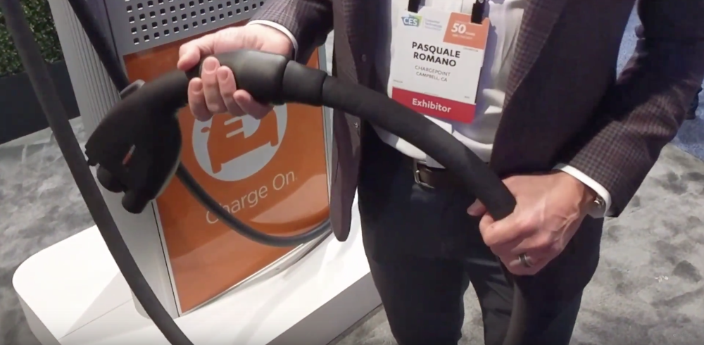 Chargepoint CEO Pasquale Romano shows off 400kW charging station ...