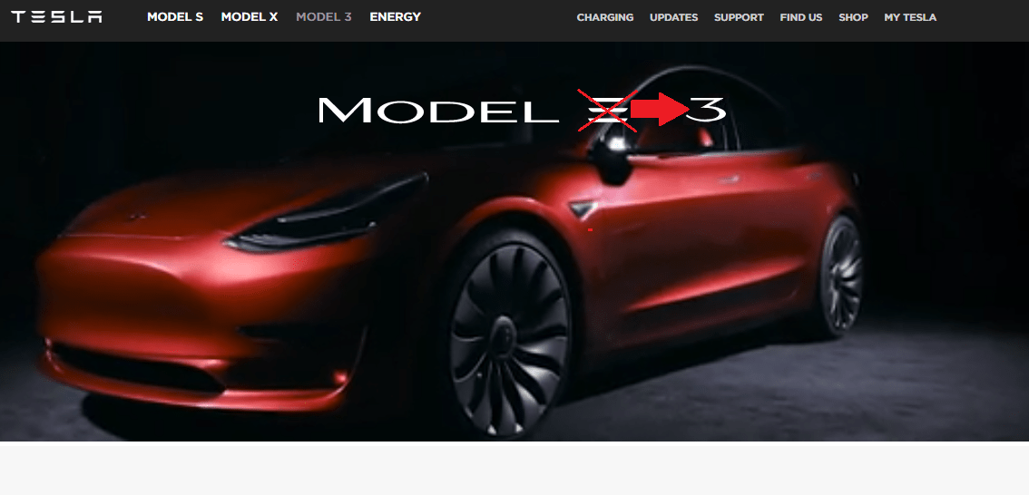 Tesla changes the branding of the Model 3 to remove the '3 lines' logo ...
