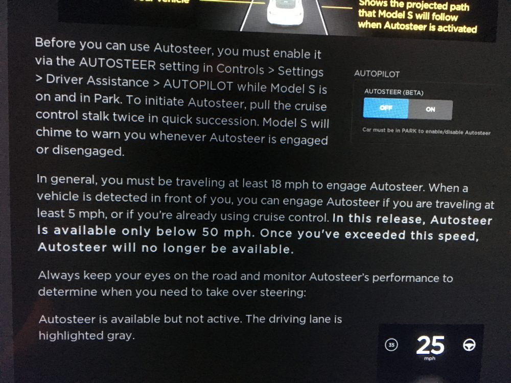 Tesla updates new Autopilot to increase speed limit and add 'side ...