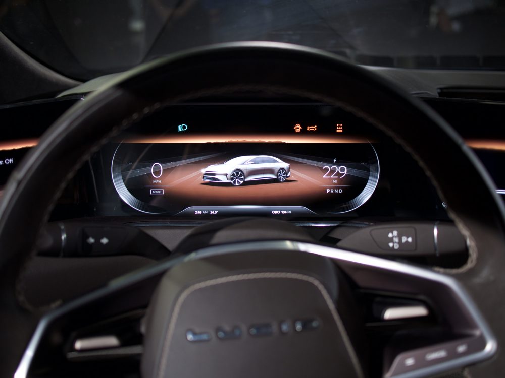 Lucid Motors shows off their "airy" interior at a private LA event ...