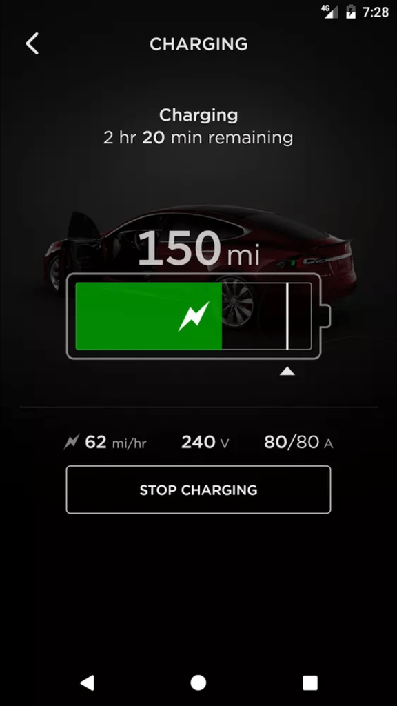 First look with pictures at Tesla's new mobile app with new UI, touch ...