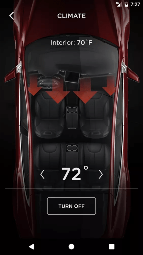 First look with pictures at Tesla's new mobile app with new UI, touch ...