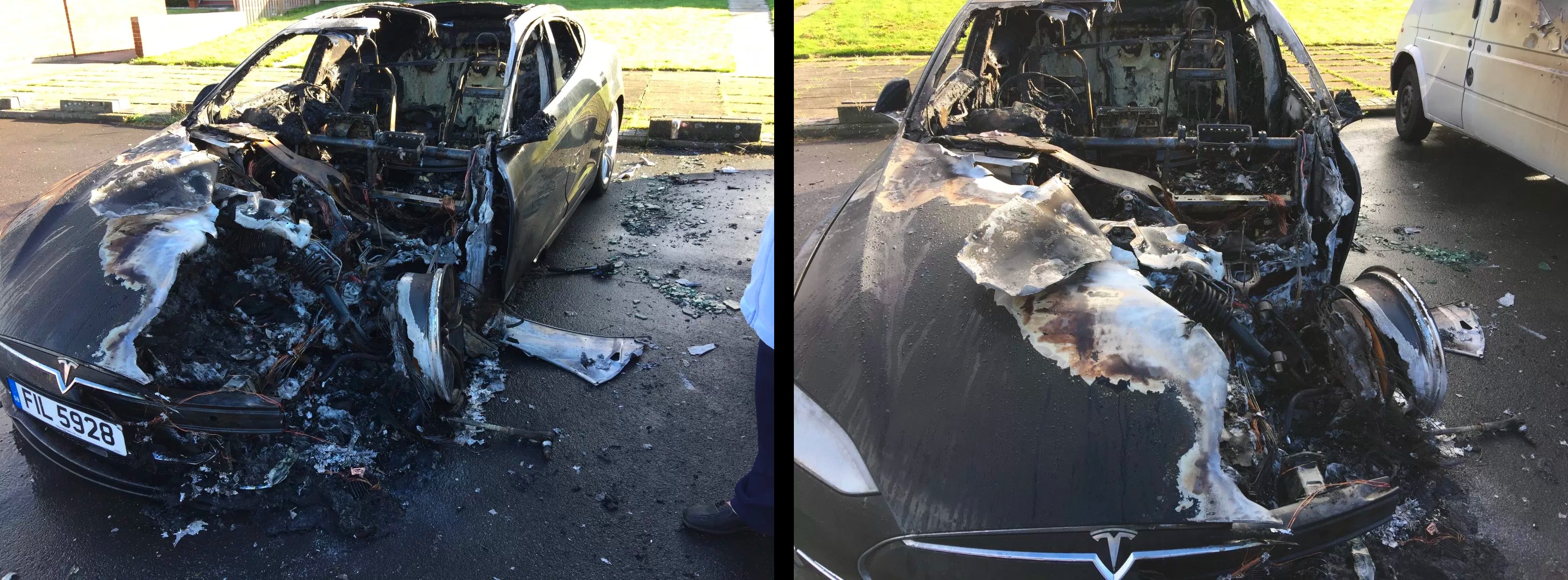 Tesla Model S caught fire in Yorkshire, Tesla says cause is due to a ...