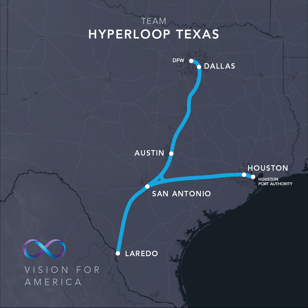 Hyperloop One reveals 11 potential routes for the high-speed ...