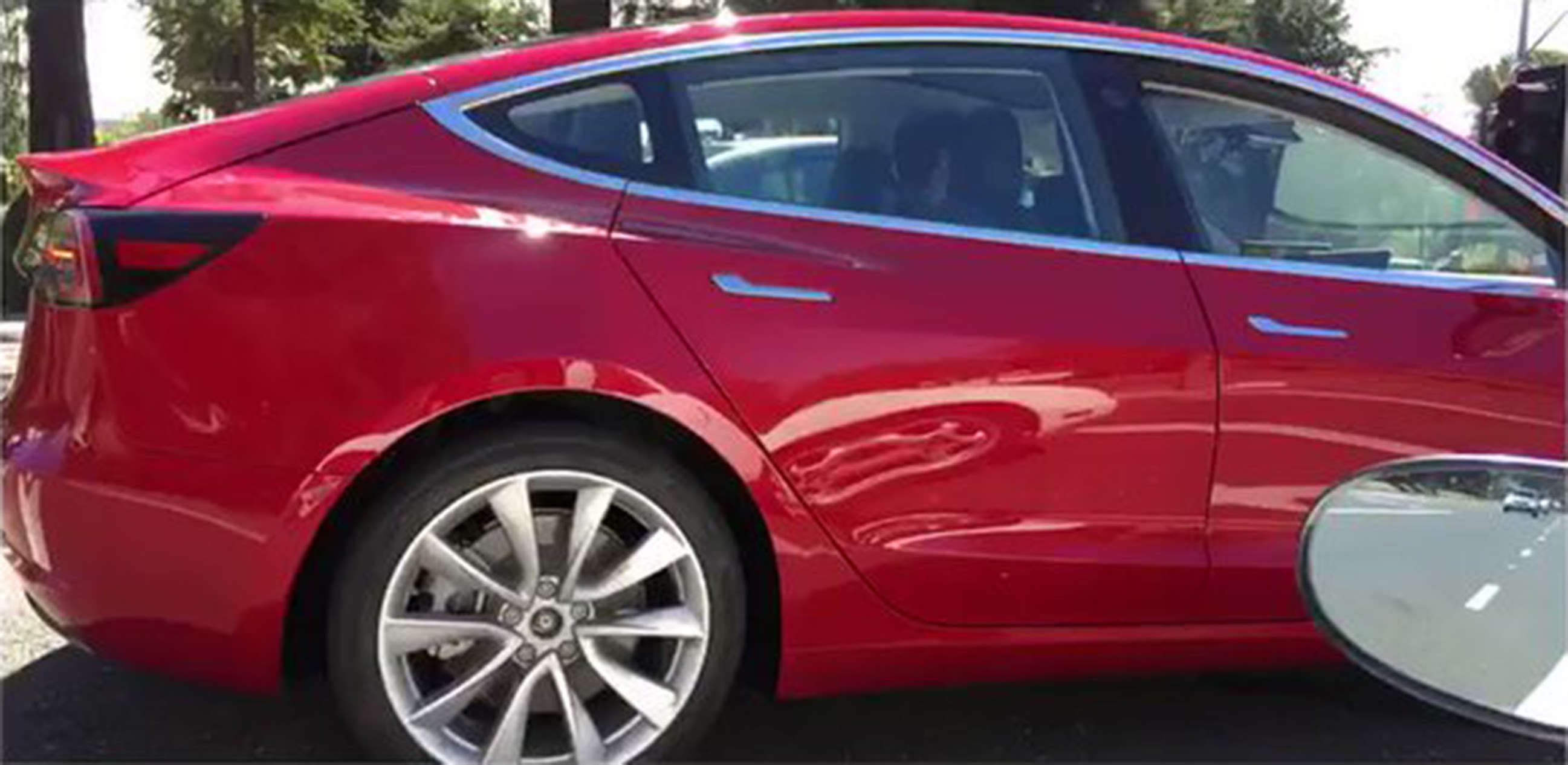 Tesla Model 3 spotted with 'Signature Red' color - Elon Musk's ...