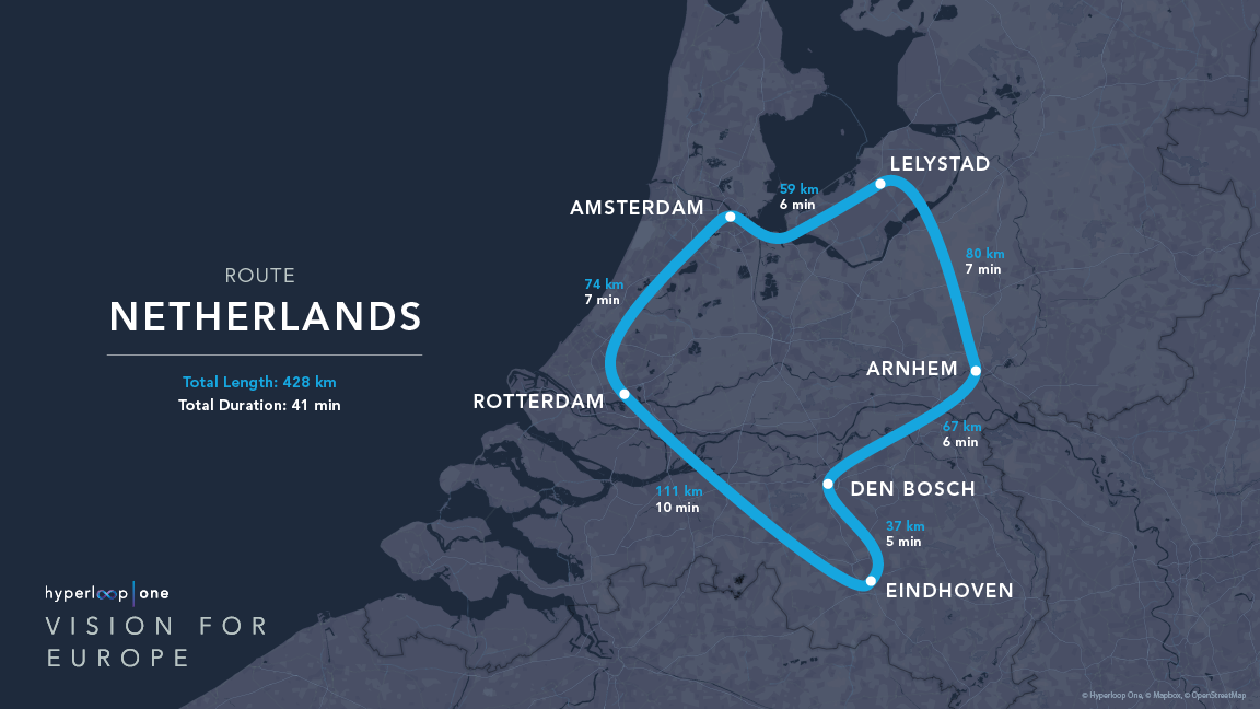 Hyperloop One unveils 9 new potential European routes for high-speed ...
