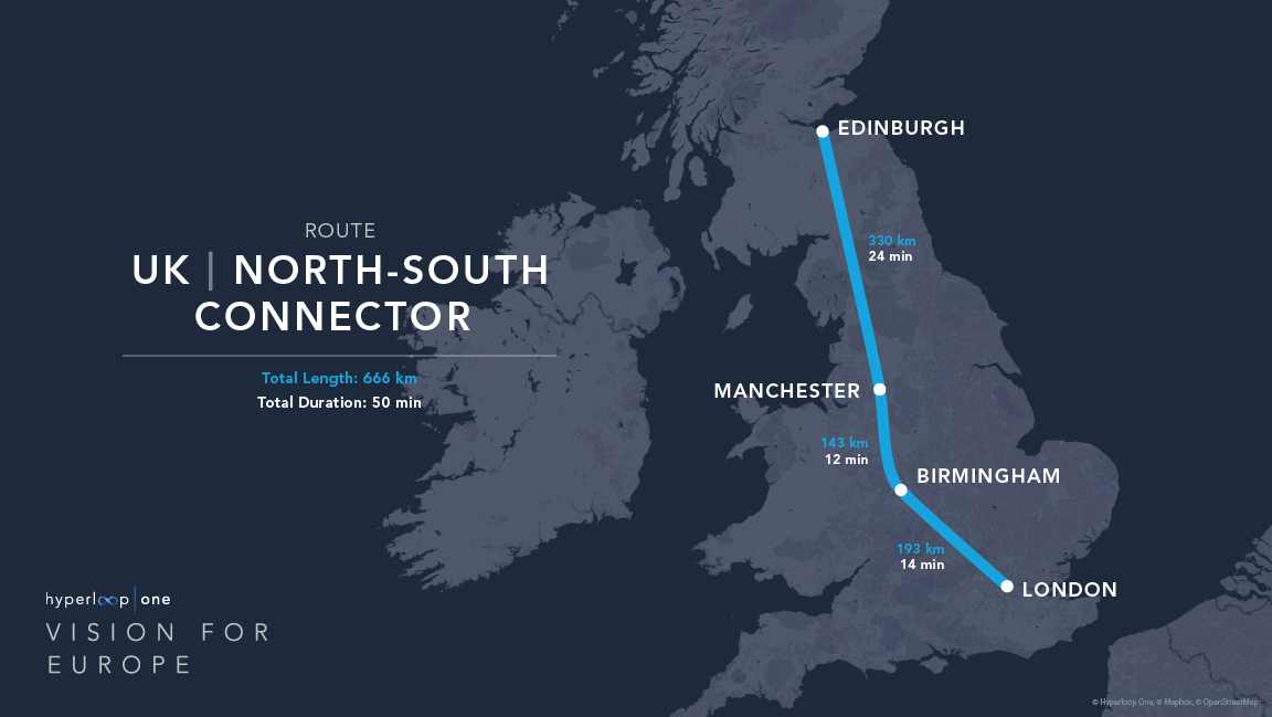 Hyperloop One unveils 9 new potential European routes for high-speed ...