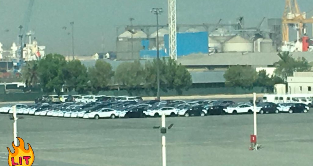 Tesla vehicles arrive by the hundred in Dubai as the first store ...