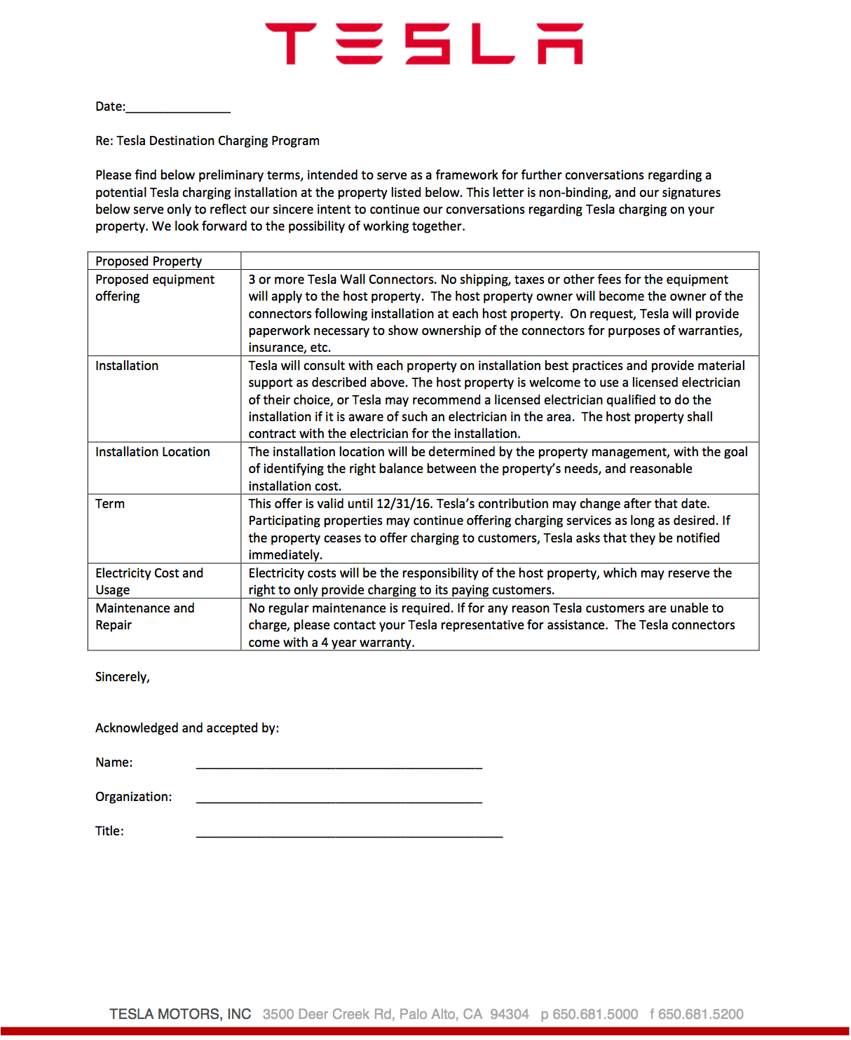 Tesla is paying for the deployment of destination AC chargers that all ...