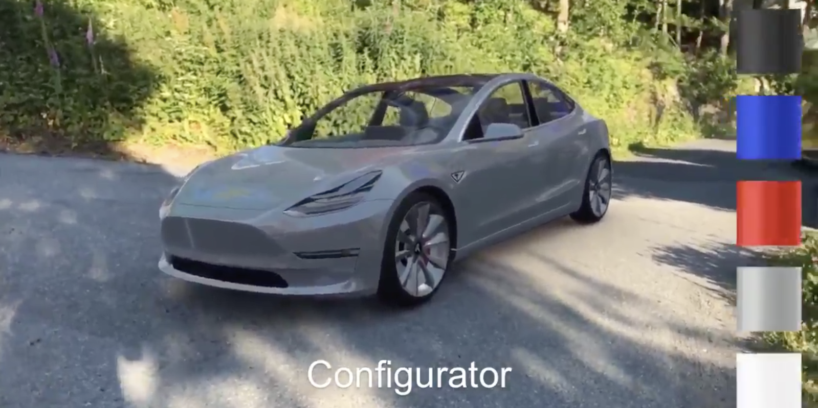 Tesla Model 3 fan produces customizable augmented reality version of ...