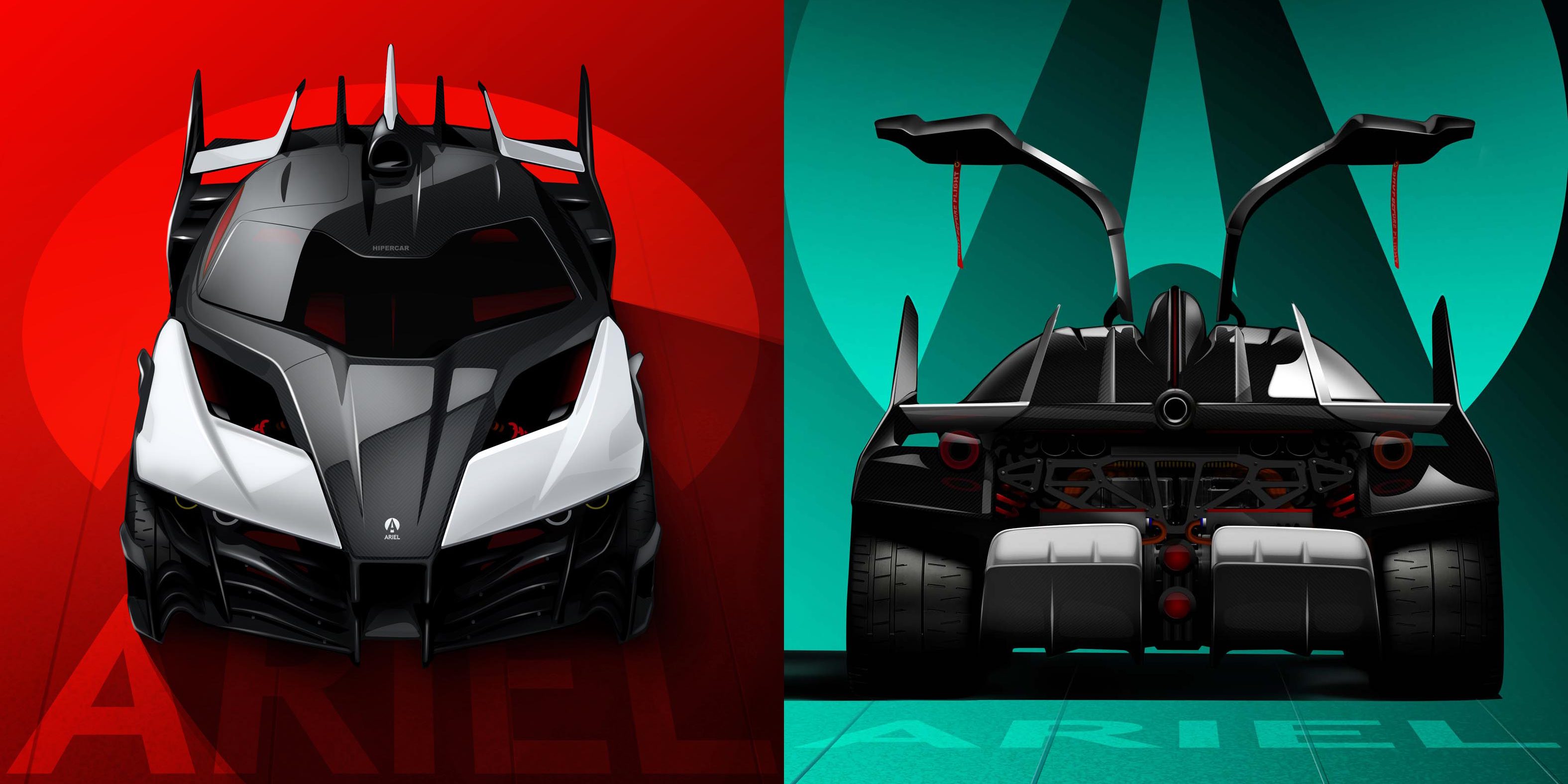 Ariel announces HIPERCAR, a bonkers 1,180hp lightweight micro-turbine ...