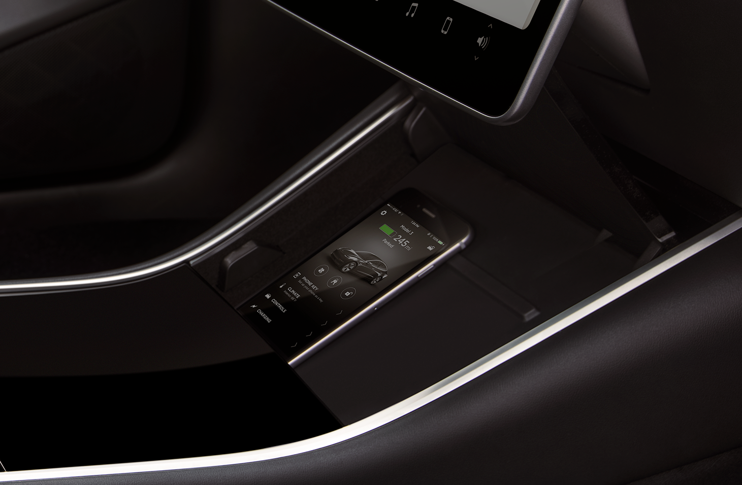 Tesla releases new Model 3 pictures to show its key card and iPhone ...