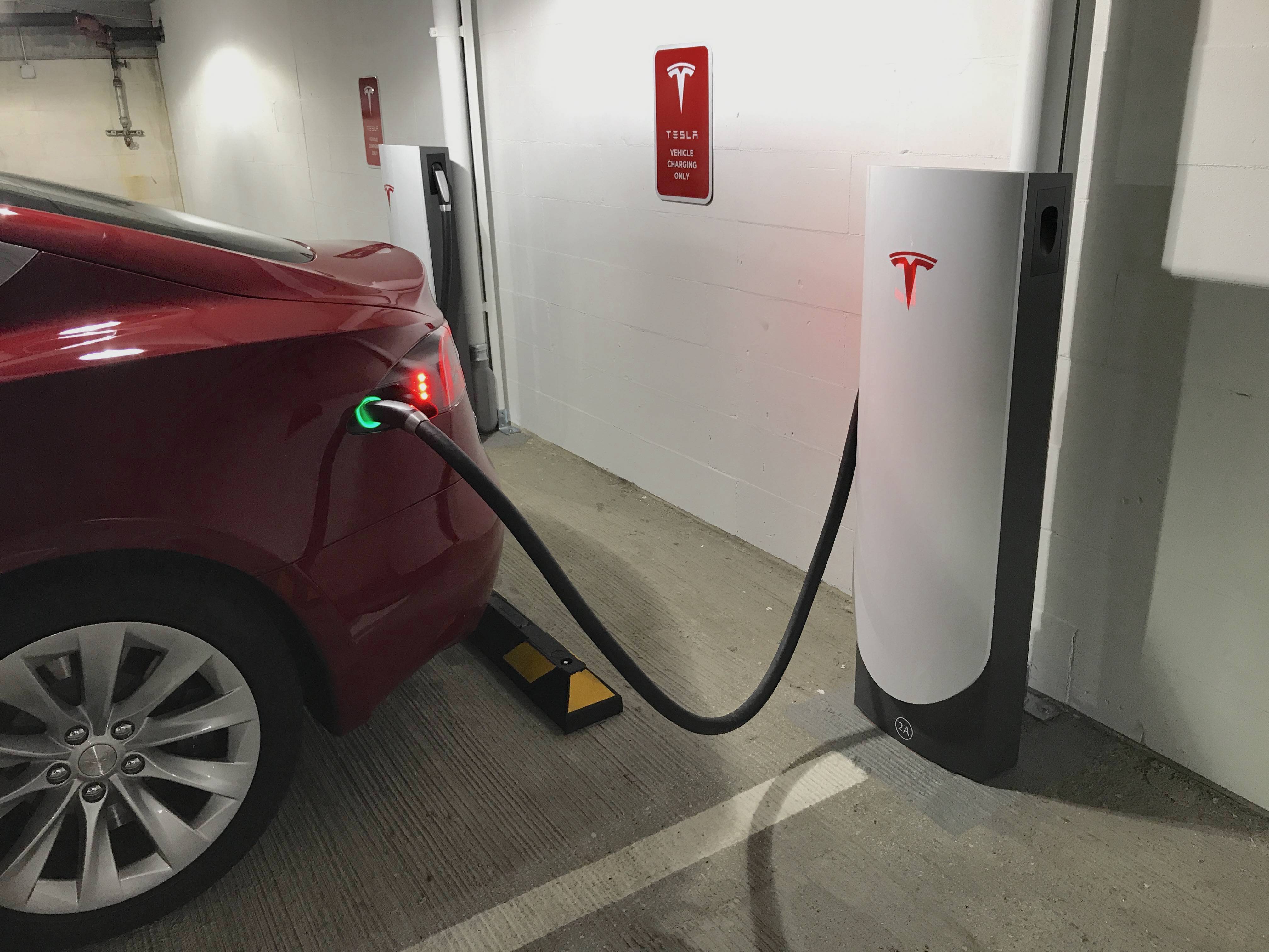 First look at Tesla's new kind of Supercharger station with design ...