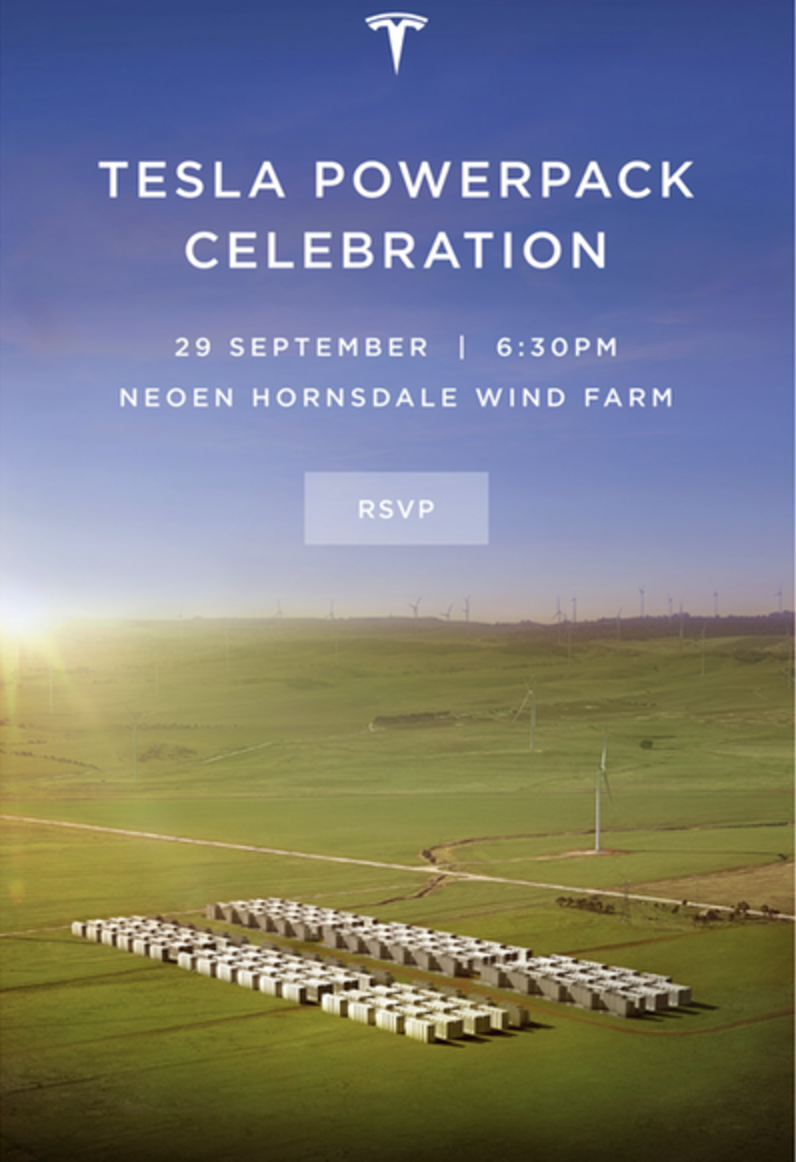 Tesla is holding a 'celebration' event at its new giant Powerpack ...