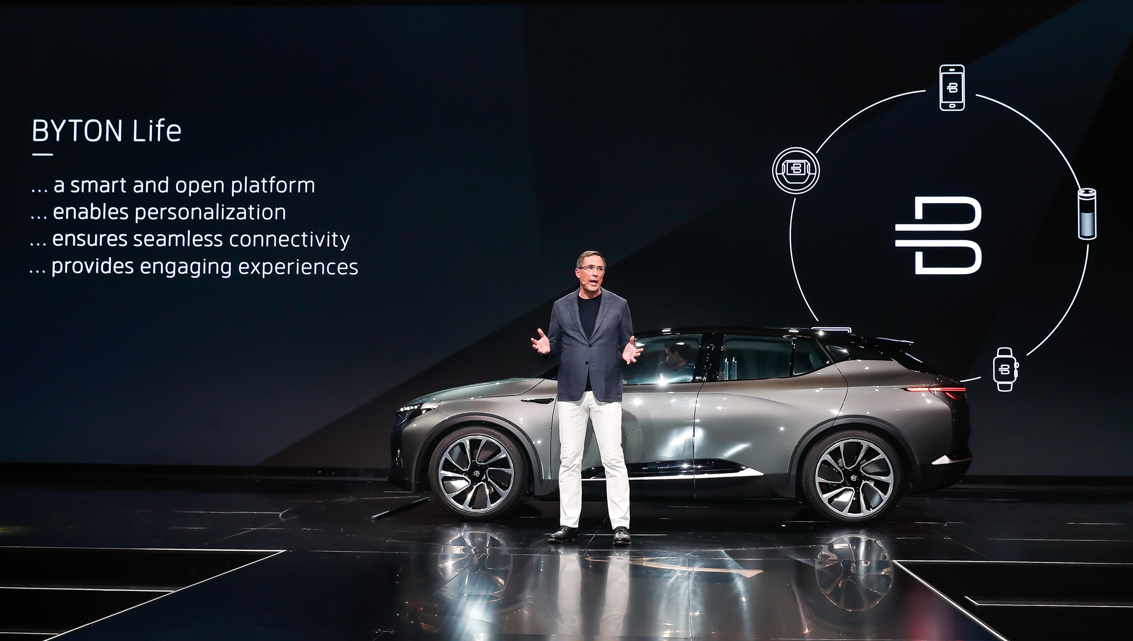 Byton unveils its all-electric SUV starting at $45,000 with range up to ...