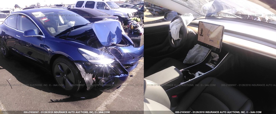 A look at the first salvaged Tesla Model 3 auction | Electrek