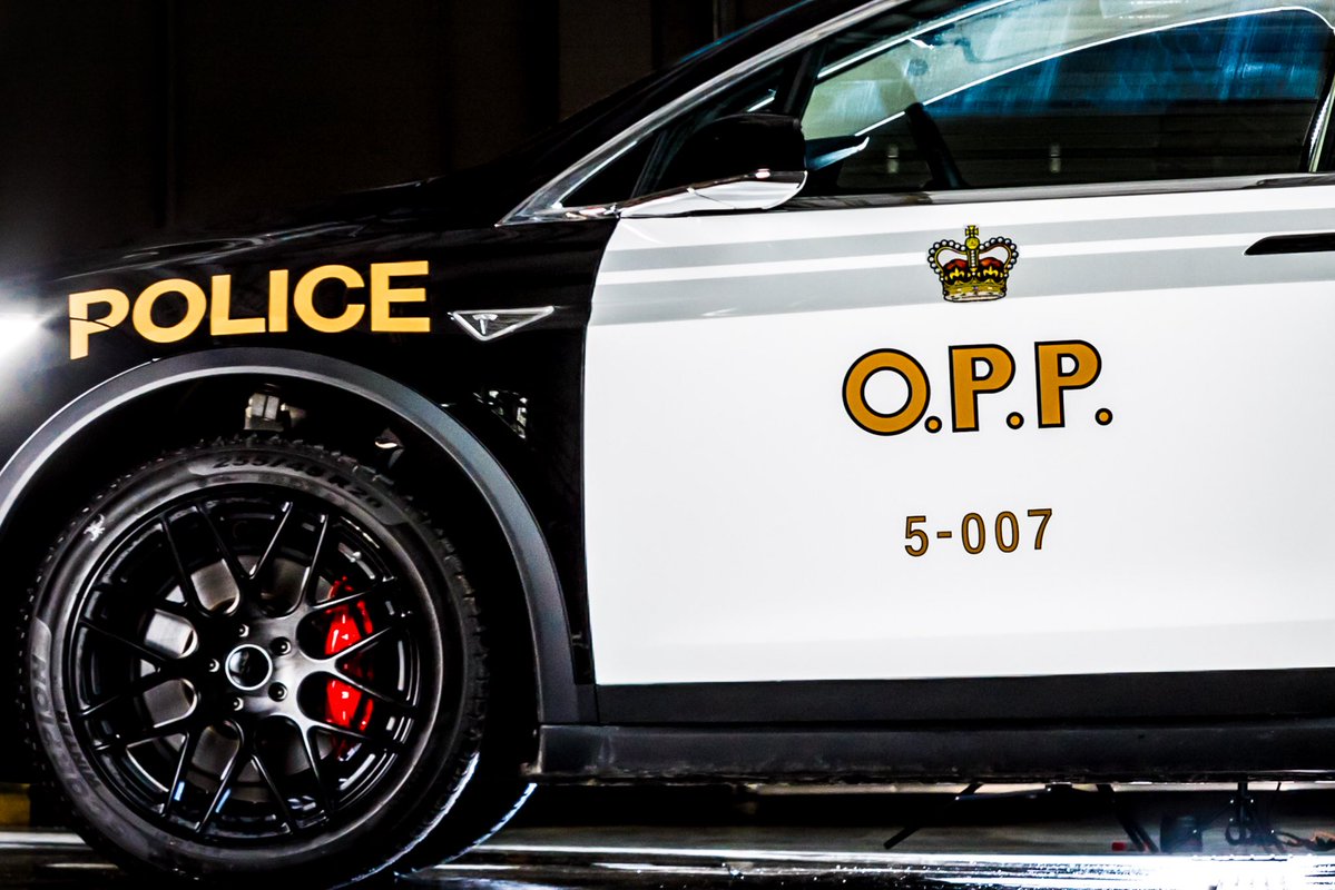 Tesla Model X all-electric SUV converted into police cruiser by Ontario ...