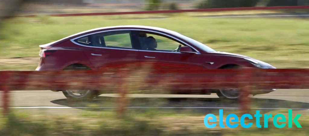 Tesla Model 3 dual motor performance version features both an AC ...